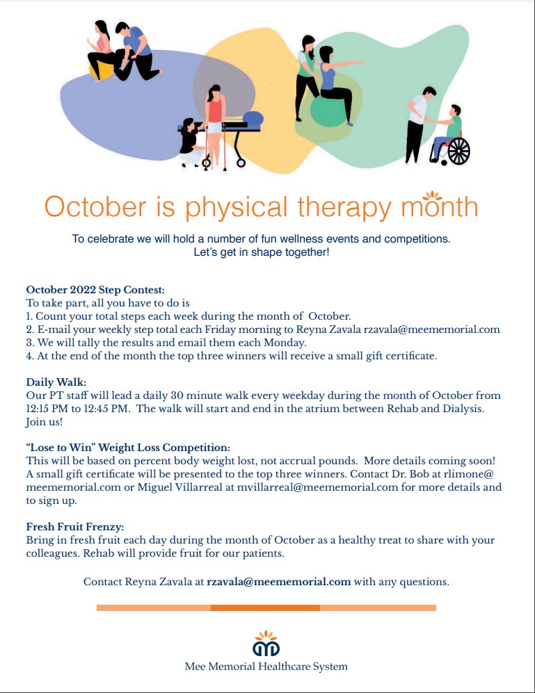 October is physical therapy month